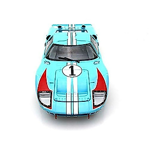 1966 Ford GT40 Mark II #1 Le Mans Miles/Hulme 1/18 Gulf Blue (Clean Version)