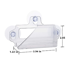 EZ Pass Holder with Super Strong Suction Cups Holds Tightly to Your Car Windshield (Clear)