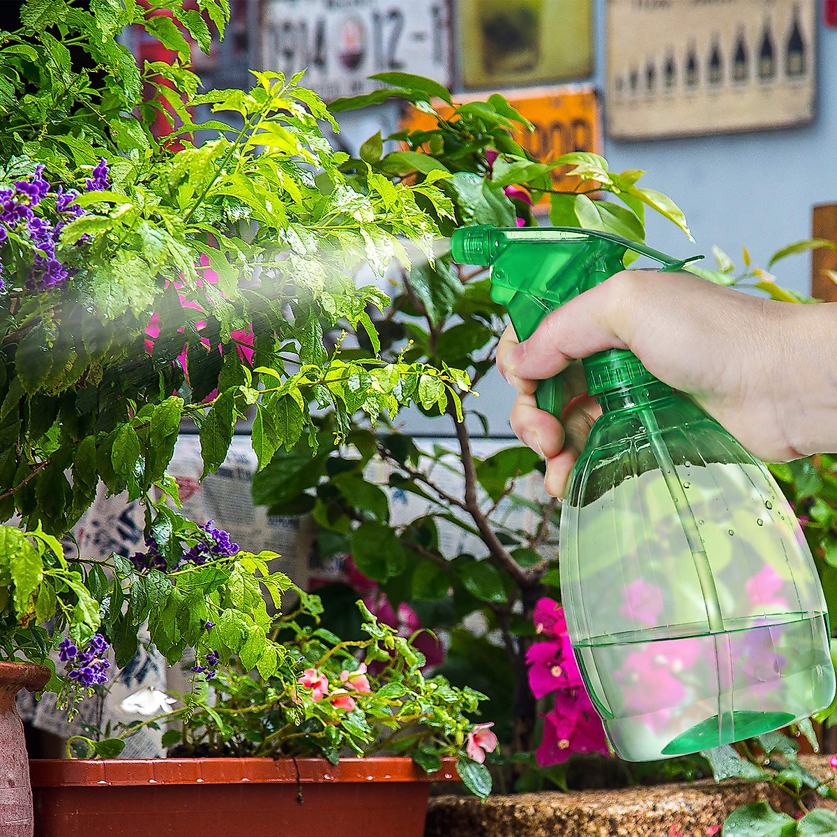 6 Pcs Spray Bottles 17 oz / 500ml Empty Colorful Adjustable Nozzle Spray Bottles with 1 Funnel Essential Oils Travel Spray Bottles for Cleaning Solutions Planting Aromatherapy Makeup Hair