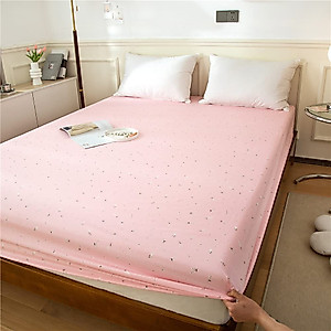 LifeTB 4 PCS Chic Garden Floral Duvet Cover Set【1 Queen Duvet Cover + 2 Standard Pillowcases + 1 Queen Fitted Sheet】