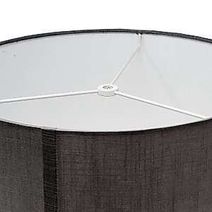 POPULAR LIFE HOME Twilight Ombre Dyed Fabric Lampshade | Hand Dyed, Ombre Color, Bohemian, Gray, 14" x 11”