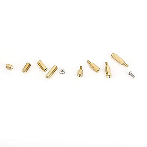 Standoff Spacer Pillar, Durable Practical Screw Spacer M2.5 Brass Standoff Spacer Brass Material for Industrial Equipment