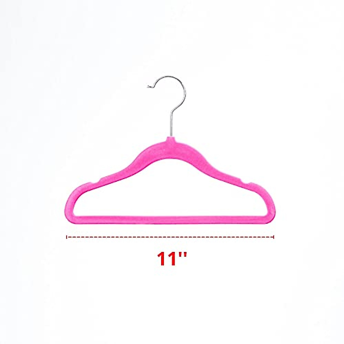 Displays By Jack 30-Piece Kids Velvet Hanger (Pink)