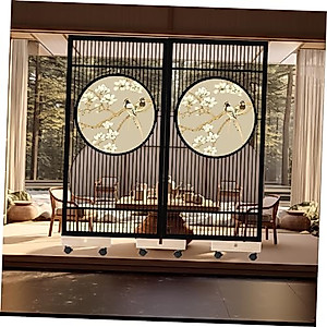 GAROZATION 2pcs Screen Base Thickened Divider Bracket Wear-Resistant Screen Feet Divider Base Divider Stand Room Divider Clamps Divider Accessory Partition Support Brackets Wooden