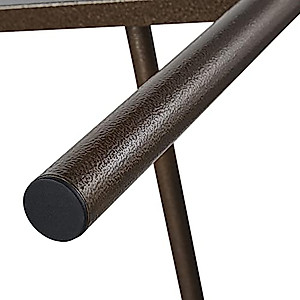 Yaheetech Classic Metal Platform Bed Frame with Headboard and Footboard Flower Design Mattress Foundation Easy Set Up Structure Full Size Bronze