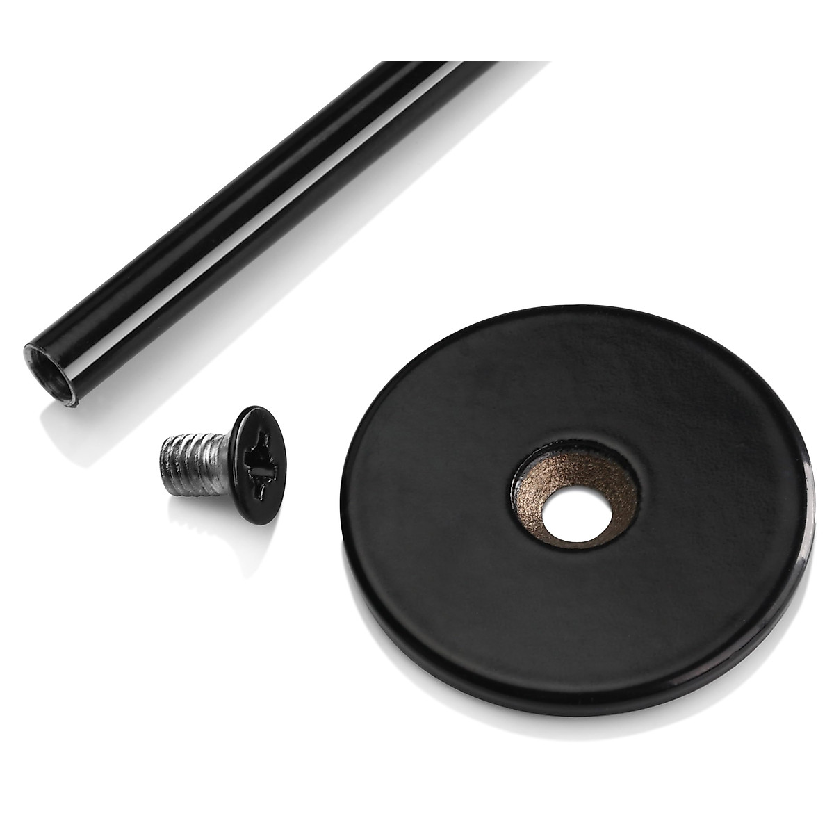 New Star Foodservice 27686 Ring Clip Table Number Card Holders, w/Number Cards, 1 to 25, Set of 12, 8-Inch, Black Stand