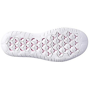 Nike Women's Free RN Flyknit 2018 Running Athletic Black / White Upper, Black/Pink Foam/White, 10.5