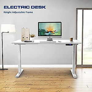 AIMEZO Dual Motor Electric Standing Desk Base Adjustable Desk Frame with 4 Programmable Memory Sit Stand Desk for Home Office