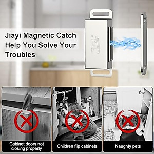 Cabinet Magnets Jiayi 12 Pack Magnetic Door Catch Stainless Steel Kitchen Cabinet Magnetic Catch Drawer Magnet for Cabinet Door Cupboard Magnetic Closures for Cabinet Magnetic Latches Cabinet Closer