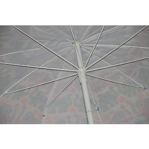 Garden Umbrellas-Garden Parasol Umbrellas, Patio Umbrellas, Handmade Umbrellas, Decorative Umbrellas for Bridal Shower, Outside Umbrella for Garden, Wedding Party Umbrella (White Elephant)
