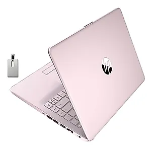 HP Stream 14" HD BrightView Laptop, Intel Celeron N4020 Processor, 16GB RAM, 64GB SSD, Intel HD Graphics, 720p HD Webcam, 1 year Office 365, Pink, Win 11, 32GB Hotface USB Card