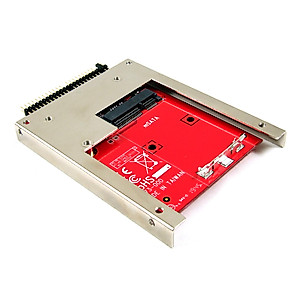 Ableconn IIDE-MSAT mSATA SSD to 2.5-Inch IDE Adapter Converter with Aluminum Frame Bracket - Latch and Retain mSATA SSD as 9.5mm 2.5" IDE SSD Drive