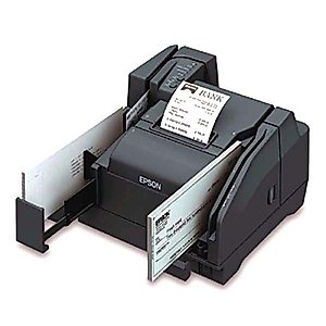 Epson TM-S9000 Multifunction Scanner Printer - Teller Device, Check Reader, 110DPM, Direct Thermal, USB, 1 Pocket, Dark Gray (with USB Hub and MSR) (14972 (Renewed)