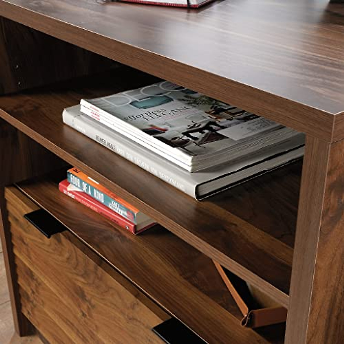 Sauder Harvey Park Lateral File, Grand Walnut Finish