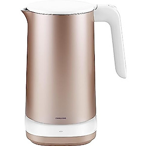 ZWILLING Enfinigy 1.56-qt Cool Touch Stainless Steel Electric Kettle Pro, Tea Kettle, Rose