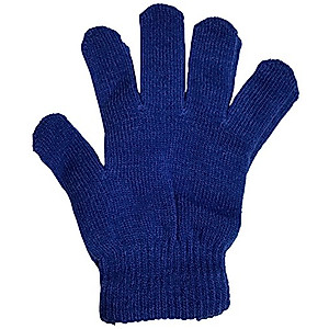Winter Magic Gloves, 12 Pairs Stretchy Warm Knit Bulk Pack Mens Womens