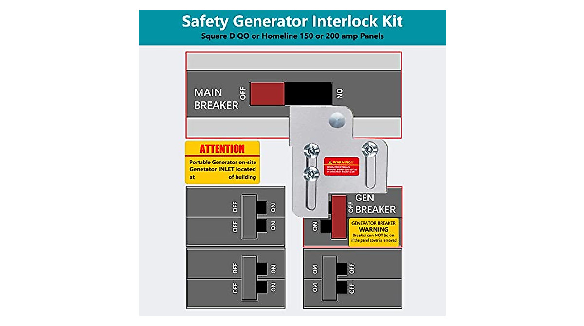 LHOOVMEE Generator Interlock Kit Compatible with Square D QO or ...