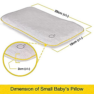 Omved Baby's First Pillow with Cotton Cover Rai Mustard Seeds Pillow with Lavender