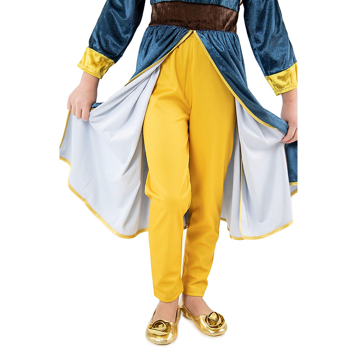 Little Adventures Deluxe Alpine Princess Dress up Costume (Medium Age 3-5) - Machine Washable Child Pretend Play and Party Dress with No Glitter