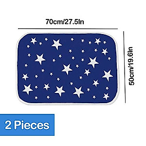 Mechpia 2 Pack Guinea Pig Cage Liners, Size 27’’ x 19’’ Super Absorbent – Reusable & Washable Guinea Pig Pee Pads Bedding for Hamster Rabbit Chinchilla Gerbil Hedgehog Mouse Small Animal