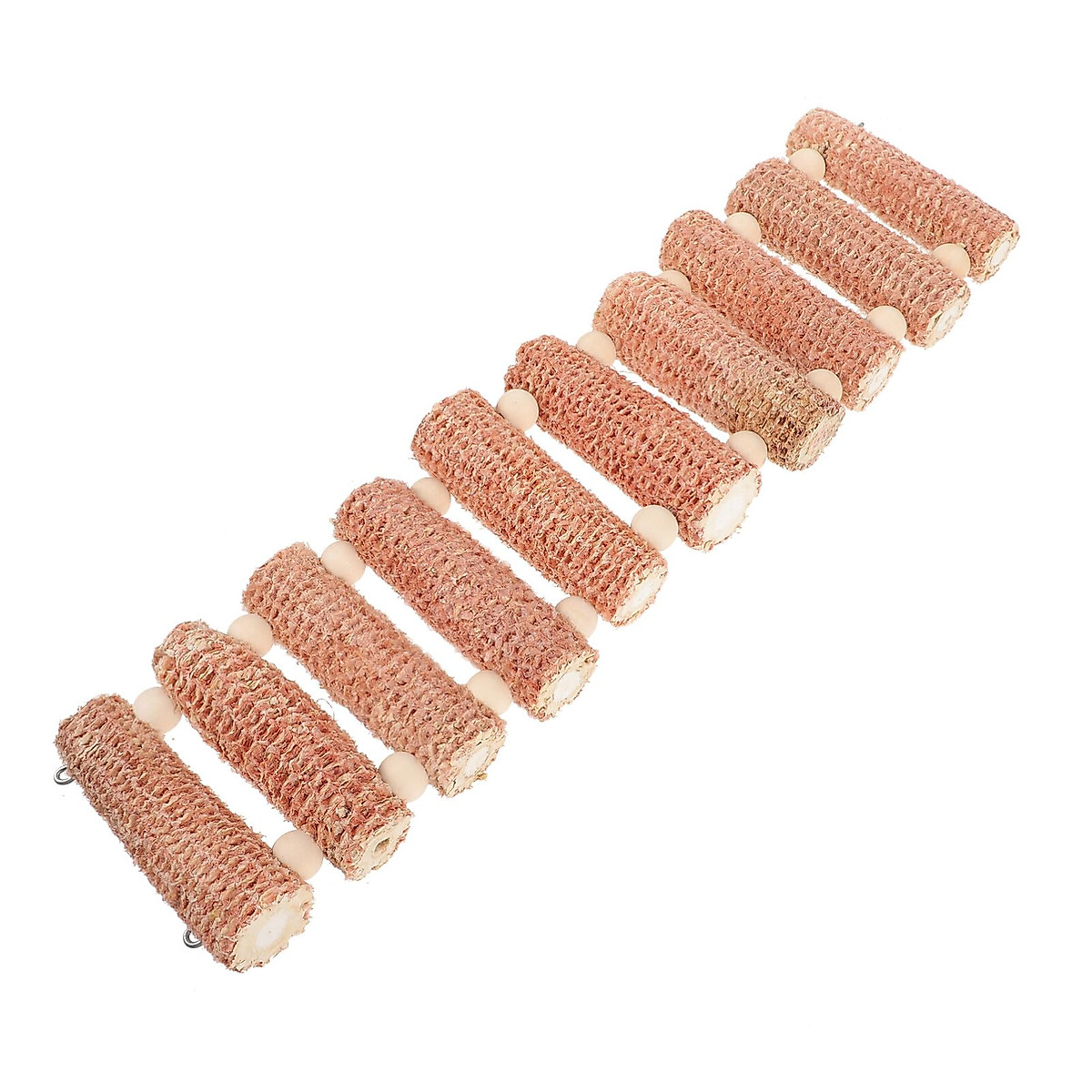 POPETPOP Hamster Arch Bridge Parrot Toys Rabbit Toys Bunny Toys Corncobs Hamster Ladder Wear-Resistant Chinchilla Plaything Parrot Bites Toy Small Pet Ladder Toy Corn Cob Molar Hamster Cage