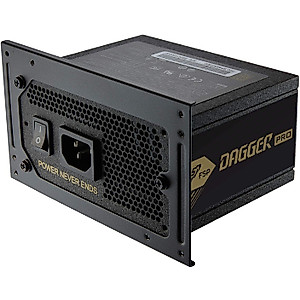FSP Dagger Pro 650W Mini ITX Solution/SFX 12V / Micro ATX 80 Plus Gold Certified Full Modular VR / 4K Ready Gaming Power Supply (SDA2-650)