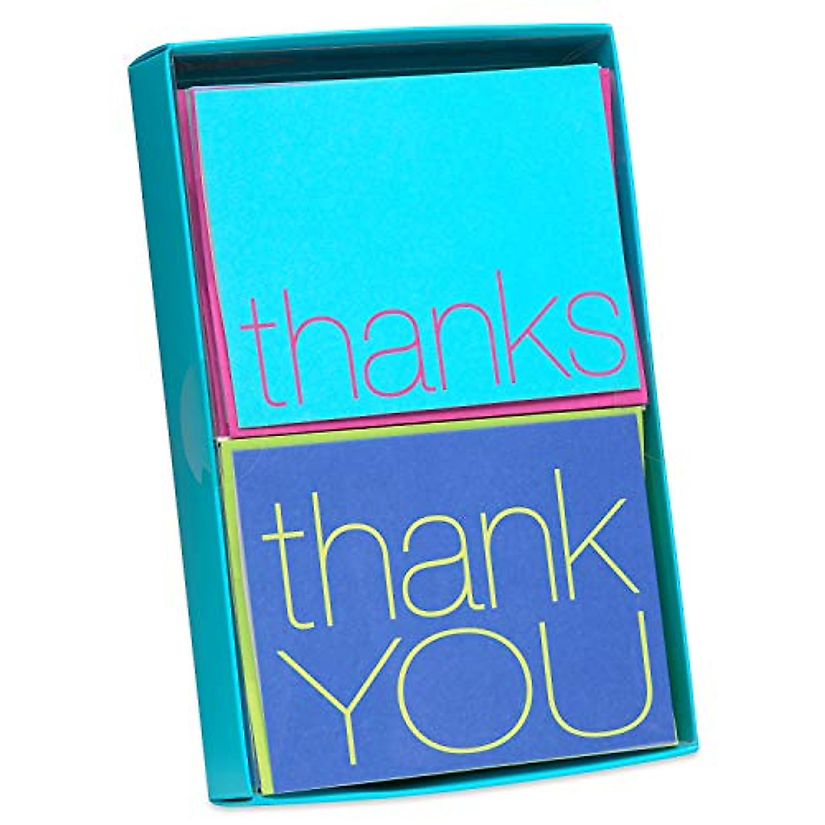 American Greetings Thank You Cards with Envelopes, Bold Multicolored (50-Count)