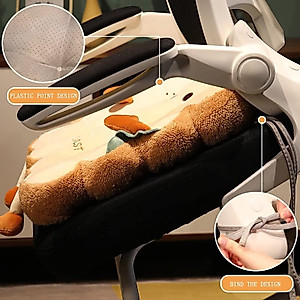 SUIVI HU Toast Pillow Cute Seat Cushion Decorative Seat Cushion Toast Bread Pillow Cushion Washable Cushion Suitable for Sofa Seat Floor Bedroom Decorative Homecoming Gift (Shy)