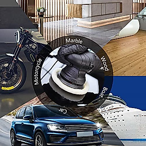 SPTA Wool Buffing Polishing Pads, 3Pcs 6 Inch (150mm) Wool Cutting Pad, Wool Compounding Pad, Wool Buffing and Polishing Pads Wool Buffing Wheel for 6 Inch Car Polisher Compounding, Polishing, Buffing