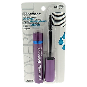 COVERGIRL Lash Exact Mascara Waterproof, Very Black, .44 Oz (packaging may vary)