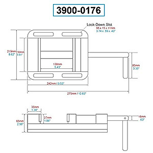 HHIP 3900-0176 Drill Press Vise, 6" Width x 1" Depth Jaw, 6" Jaw Opening (Pack of 1)