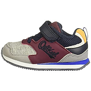 OshKosh BGosh Boys Sneaker, Burgundy, 4 Toddler