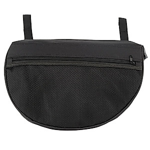 ROMIRUS Insulated Stroller Organizer, Side Sling Stroller Saddle Bag, Black