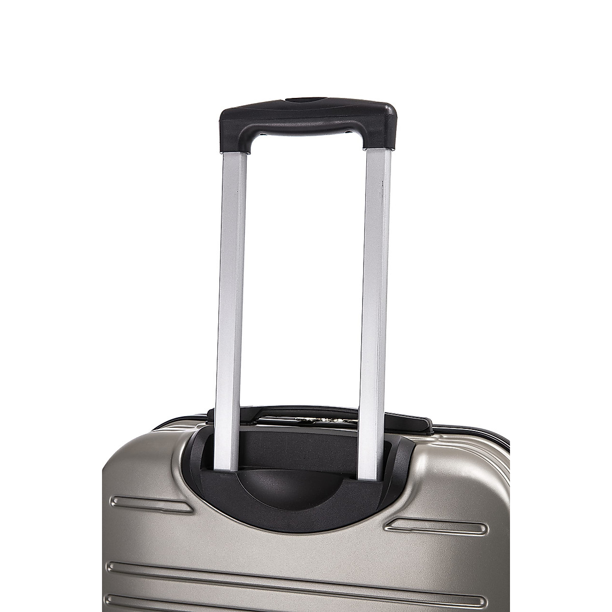 Rockland Irvine Hardside Spinner Wheel Luggage, Silver, 19", 23", 27"