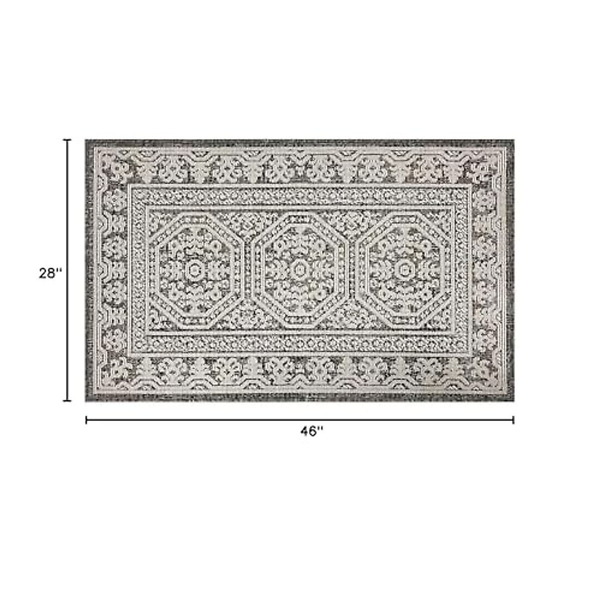 Pilgrim Home and Hearth 19653-1 Area Rugs, 46" x 28", Beautiful