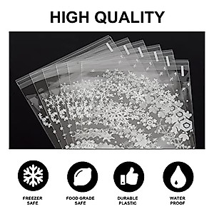 Artby7 Halloween Candy Snack Treat Bags, 100 Pack 3.9x3.9 Self Sealing Cellophane Bags for Small or Mini Pastry Cookie Treat on Wedding Birthday Graduation Party Gift Giving