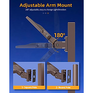 9PCS LED Parking Lot Lights 200W 160W 120W, LED Shoebox Light 5000K Adjustable Arm Mount, UL Listed Outdoor Pole Light with Photocell, IP65 Waterproof Commercial Street Area Flood Lighting 100-277V