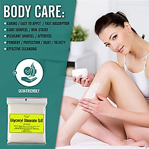 Glyceryl Stearate S/E - 7.06 oz - Self-Emulsifying Wax - Potassium Stearate - Glycerides - Emulsion Stabilizer - Emulsifier - for DIY Cosmetics and Other Craft Projects