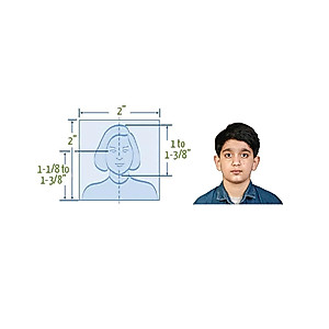 US Online Passport photo prints 2x2 inch, VISA, Citizenship, Immigration, Work Photos, green card photo (2 * 2 inch (10 pictures prints))