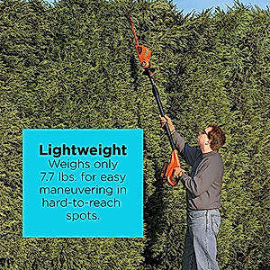 BLACK+DECKER 20V MAX Cordless Pole Hedge Trimmer, 18-Inch (LPHT120)