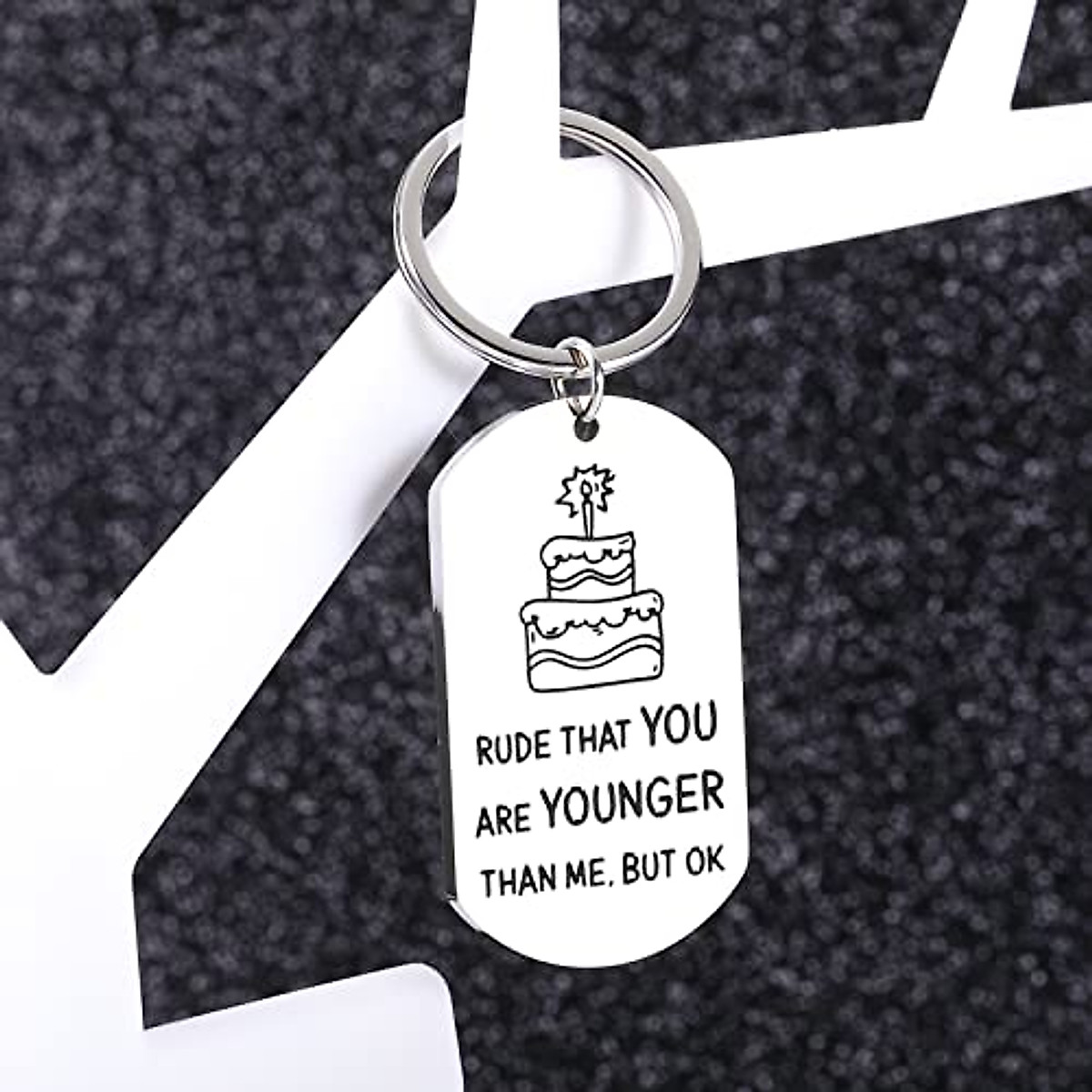 Funny Birthday Gifts for Women Mens Gifts for Birthday Sister Birthday Gifts from Sister Birthday Keychain for Boyfriend 18th 21st 30th Birthday Presents for Her Him Brothers Girlfriend Boys Girls
