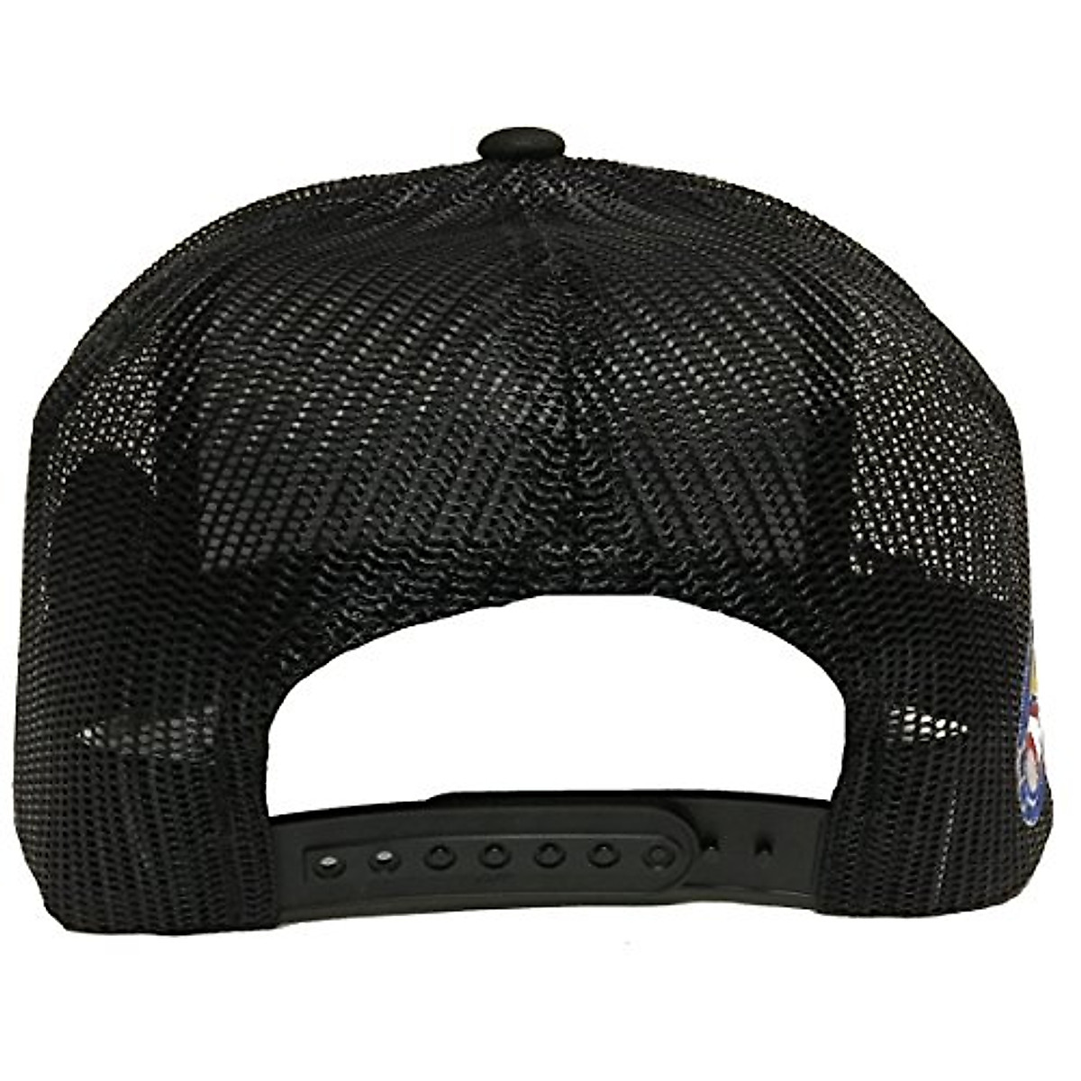 Capsnmore El Chapo Guzman Sinaloa Logo Federal 3 Logos Hat Black Mesh Snapback