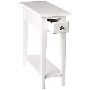 Frenchi Furniture End table, Queen, Off white