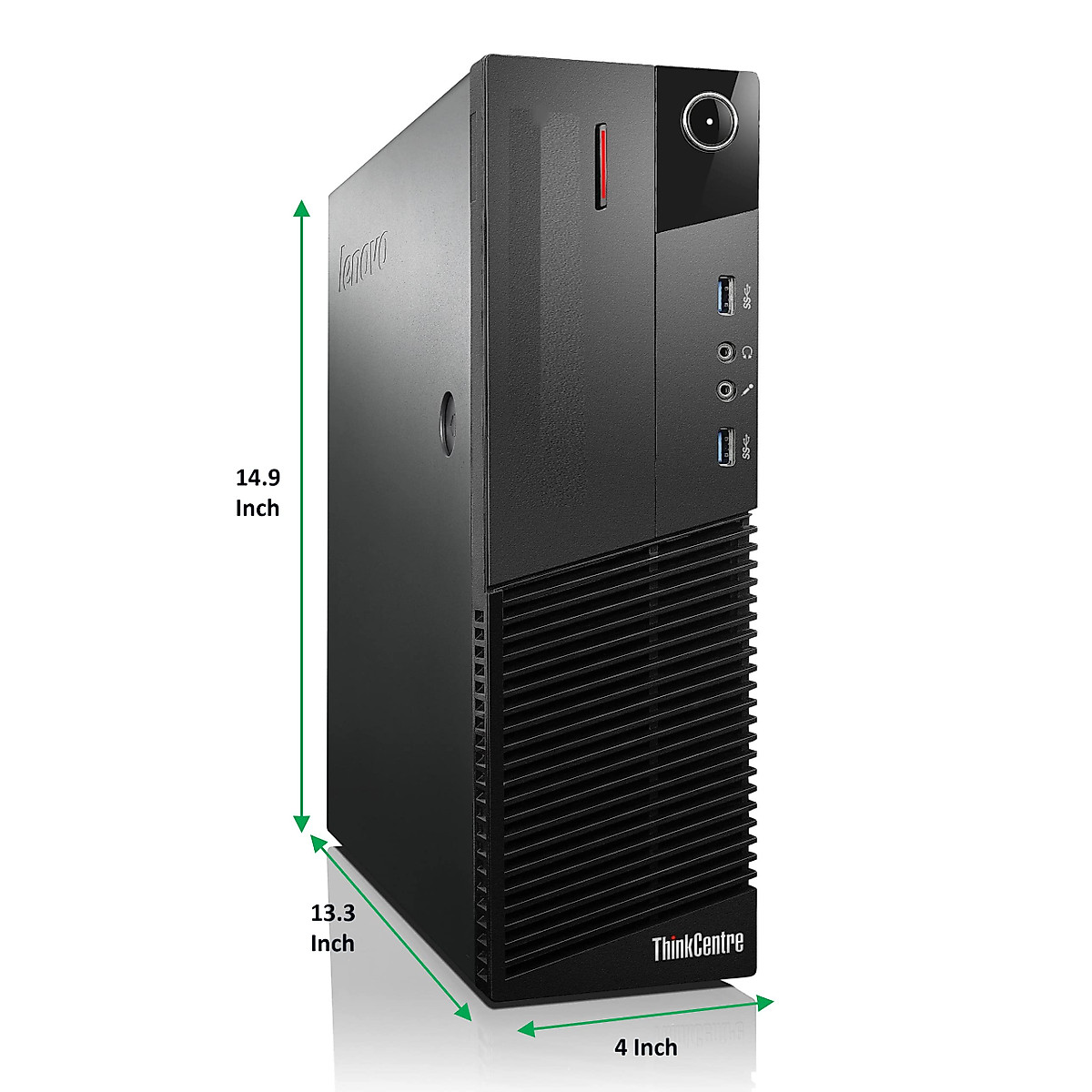 Lenovo Personal Computer Tower with Intel Core i5 Processor, 16GB Memory, 128GB M.2 SSD, 2TB Hard Drive, Dual 27-Inch FHD LED Monitors, Windows 10 Pro, 90-Day Warranty (Renewed)