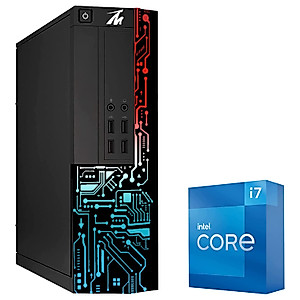 TechMagnet Gaming PC Desktop, Intel Core i7, Siwa 8, GT 1030 4GB DDR4, 16GB RAM, 512GB SSD + 4TB HDD, 27 Inch 165Hz LED Gaming Monitor, RGB Kit, Wi-Fi, Win 11 Home (Renewed)