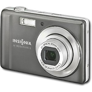 Insignia NS-DSC1112SL 12.0 MP Digital Camera 4 X Opt Zoom - Dark Gray