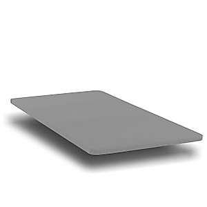 Continental Sleep, 1.5-Inch Split Bunkie Board for Mattress/Bed, Fully Assembled, Improved Comfort and Support, Full, Grey
