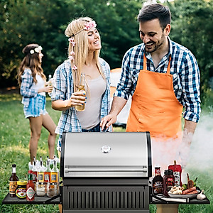 Griddle Side Shelf for Blackstone 17"/22"/28"Griddle, Heavy Duty Grill Side Shelf Griddle Accessories,Griddle Caddy,Black