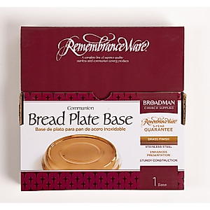 Broadman Church Supplies RemembranceWare Communion Stacking Bread Plate Base, Brass