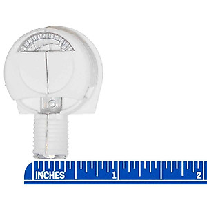 White Quickloc Flanged Fasteners for Face 25mm Boring Furniture Connectors (Set of 8) Sauder Titus